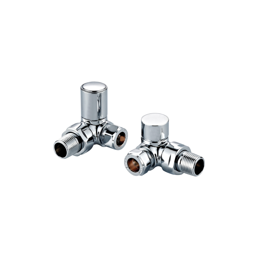 Corner Towel Rail Valves - Chrome – Orion Interiors