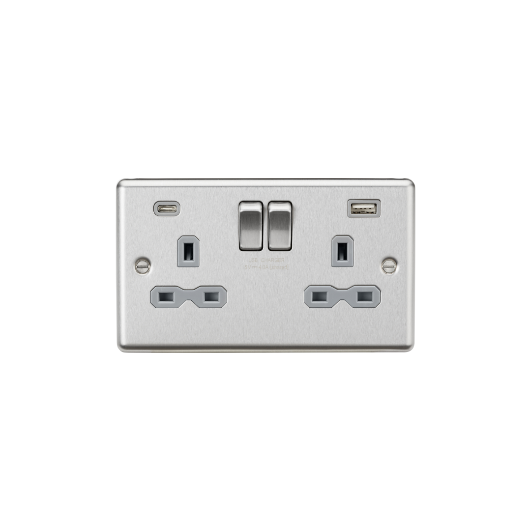13A 2G SP Switched Socket with dual USB C+A 5V DC 4.0A [shared] - Brus ...